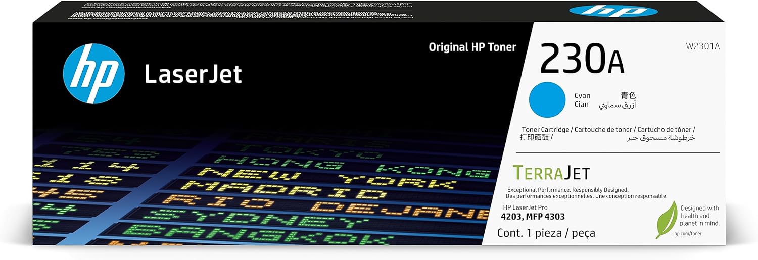 HP 230A Cyan Original Laserjet Toner Cartridge: Buy Online at Best ...