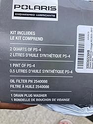 Polaris Kit complet de vidange d'huile synthétique 2879323, 2,5 litres ...