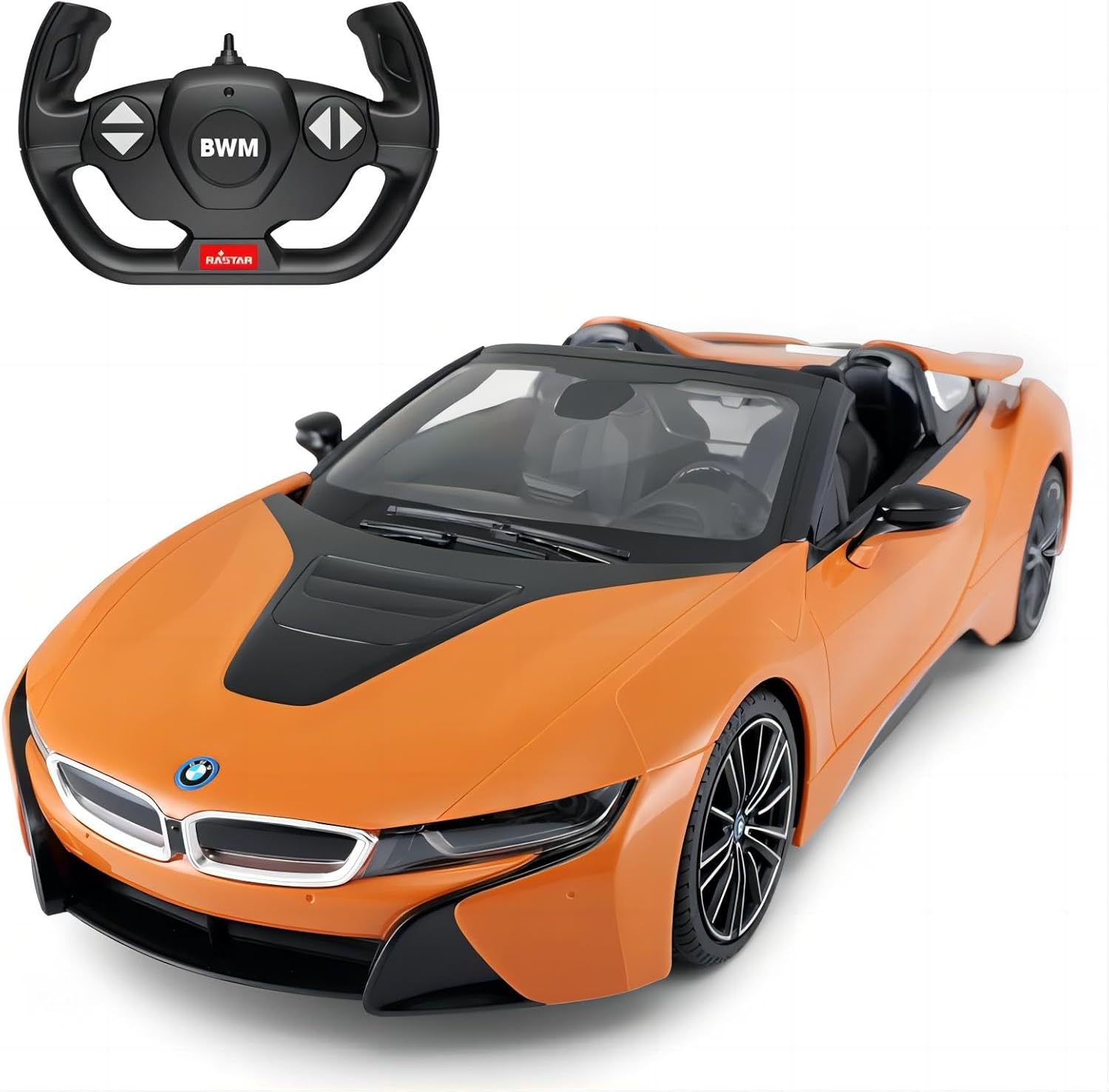 Amazon.com: RASTAR 95500 1/12 BMW RC Car - Officially Licensed BMW i8 ...