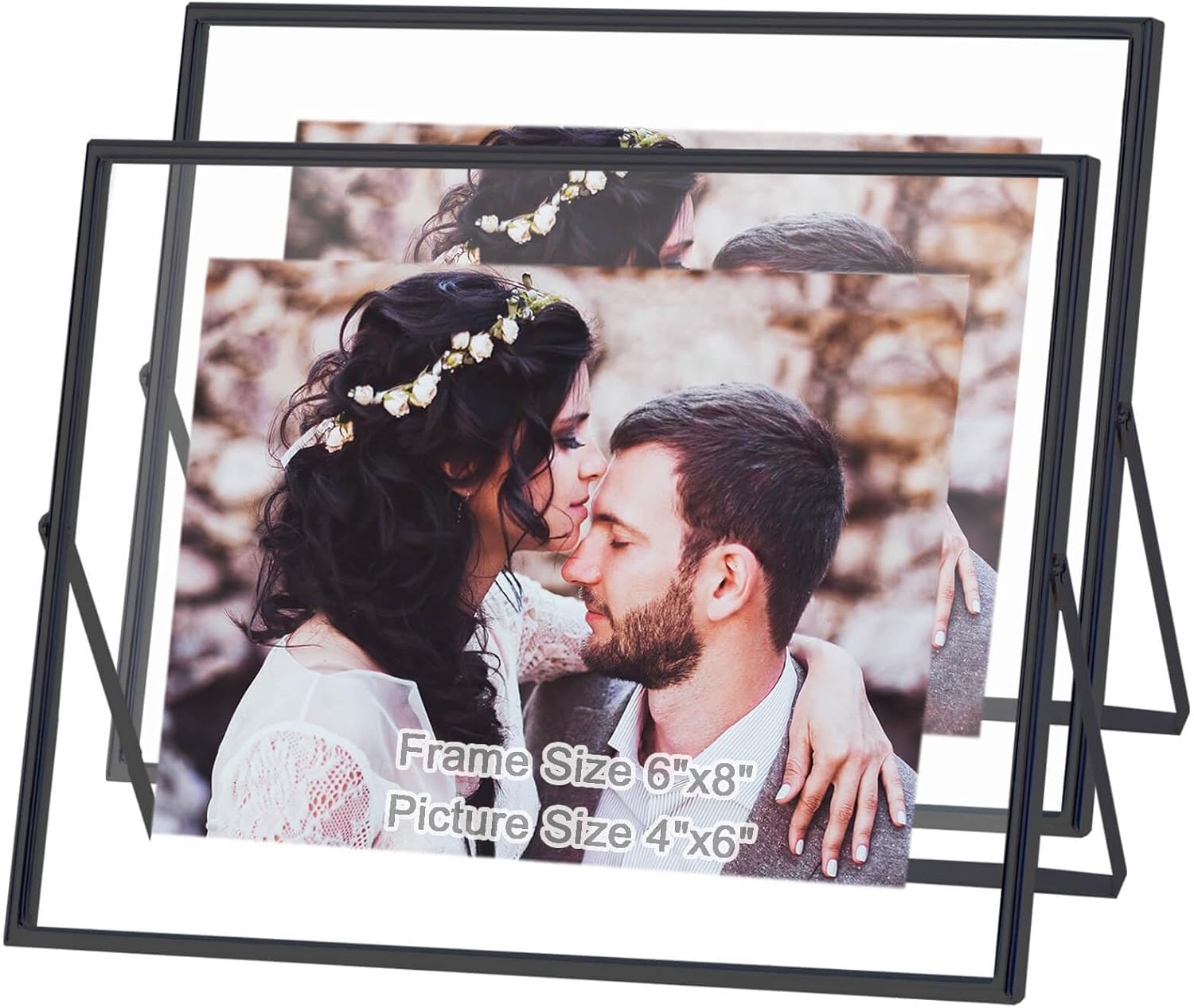 Amazon.com - CROXXID Floating Frames 6x8 Display 4x6 Picture, Real ...