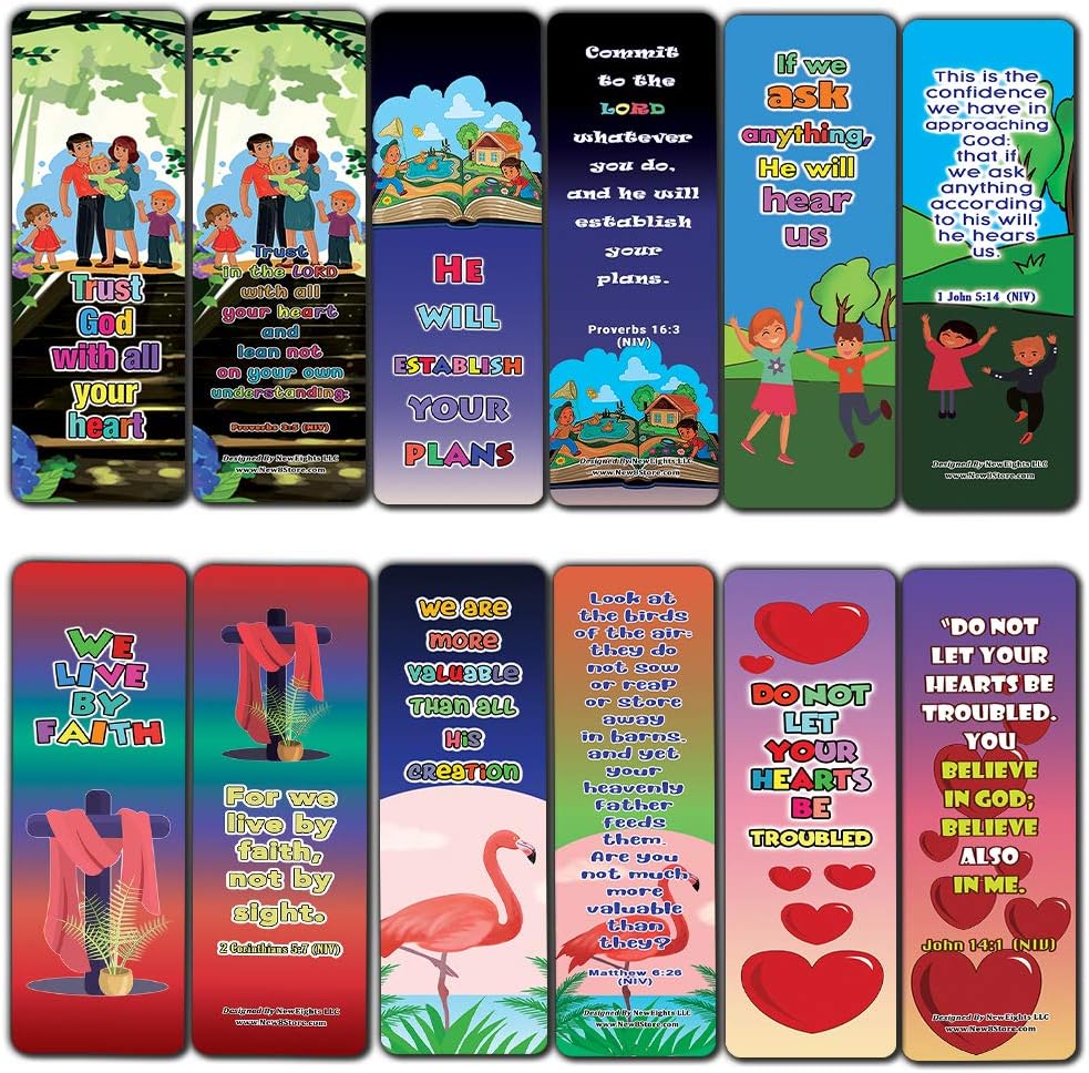 Trust in The Lord Memory Verses Bookmarks (30-Pack) – Daily Memory ...