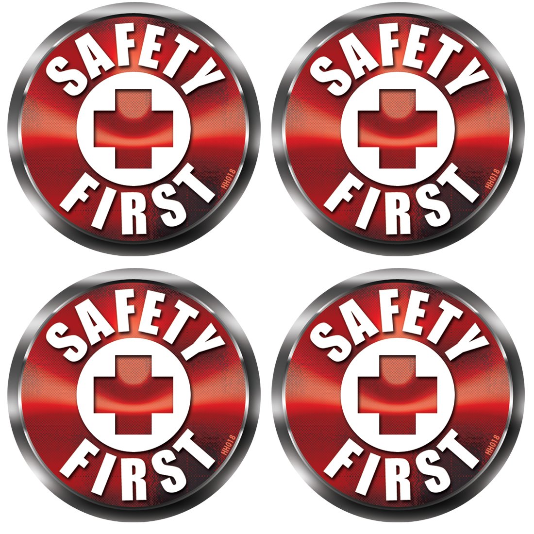 Amazon.com: Safety Stickers for Hard Hats (2"- 4 Pack RED) Helmet ...