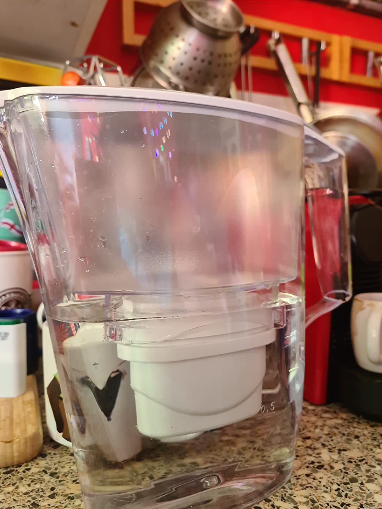 wilko Aqua Advance Jug with Filters, Plastic Water Filter Jug with ...