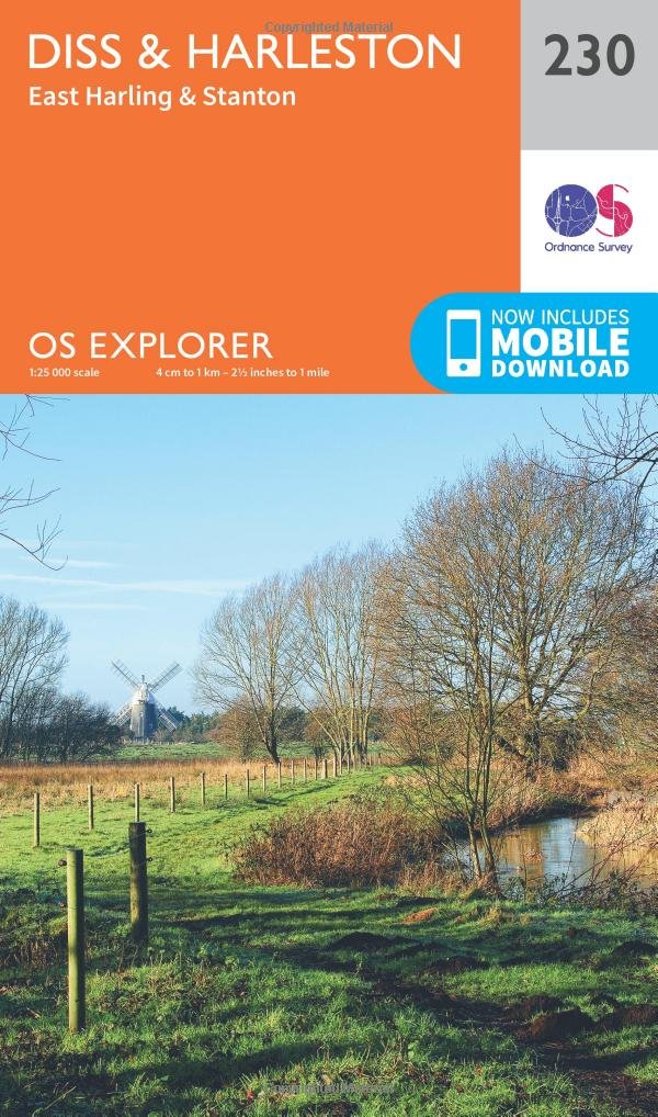 Diss & Harleston Map | East Harling & Stanton | Ordnance Survey | OS ...