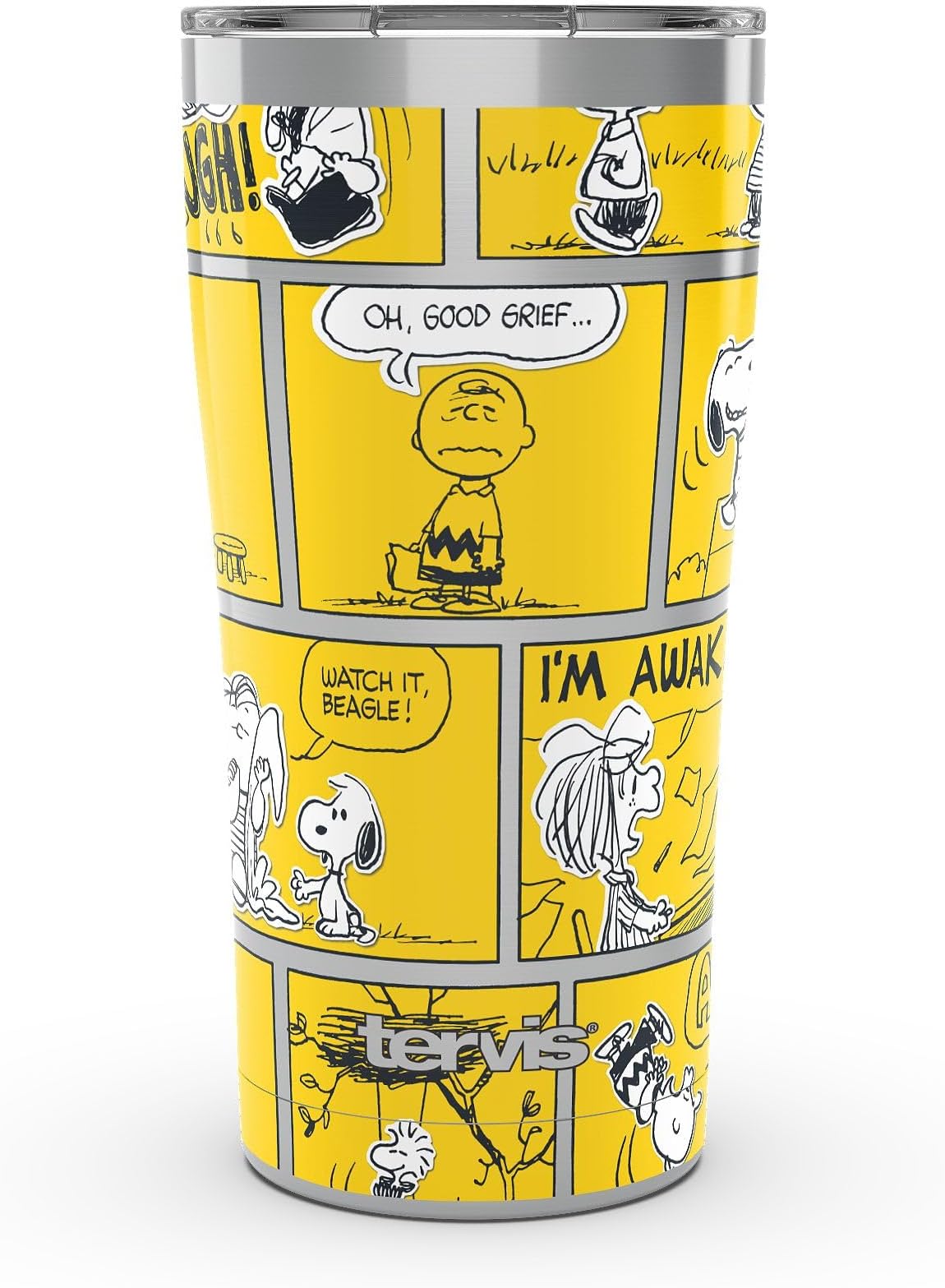 Amazon.com | MINISO Snoopy Summer Coffee Travel Mug Spill Proof Leak ...