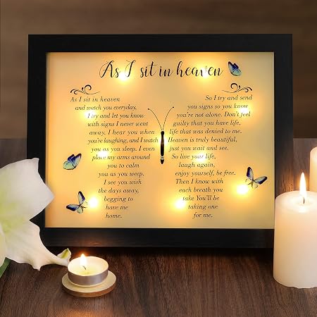 Amazon.com - Memorial Gifts LED Shadow Box - Sympathy Gift in Memory of ...