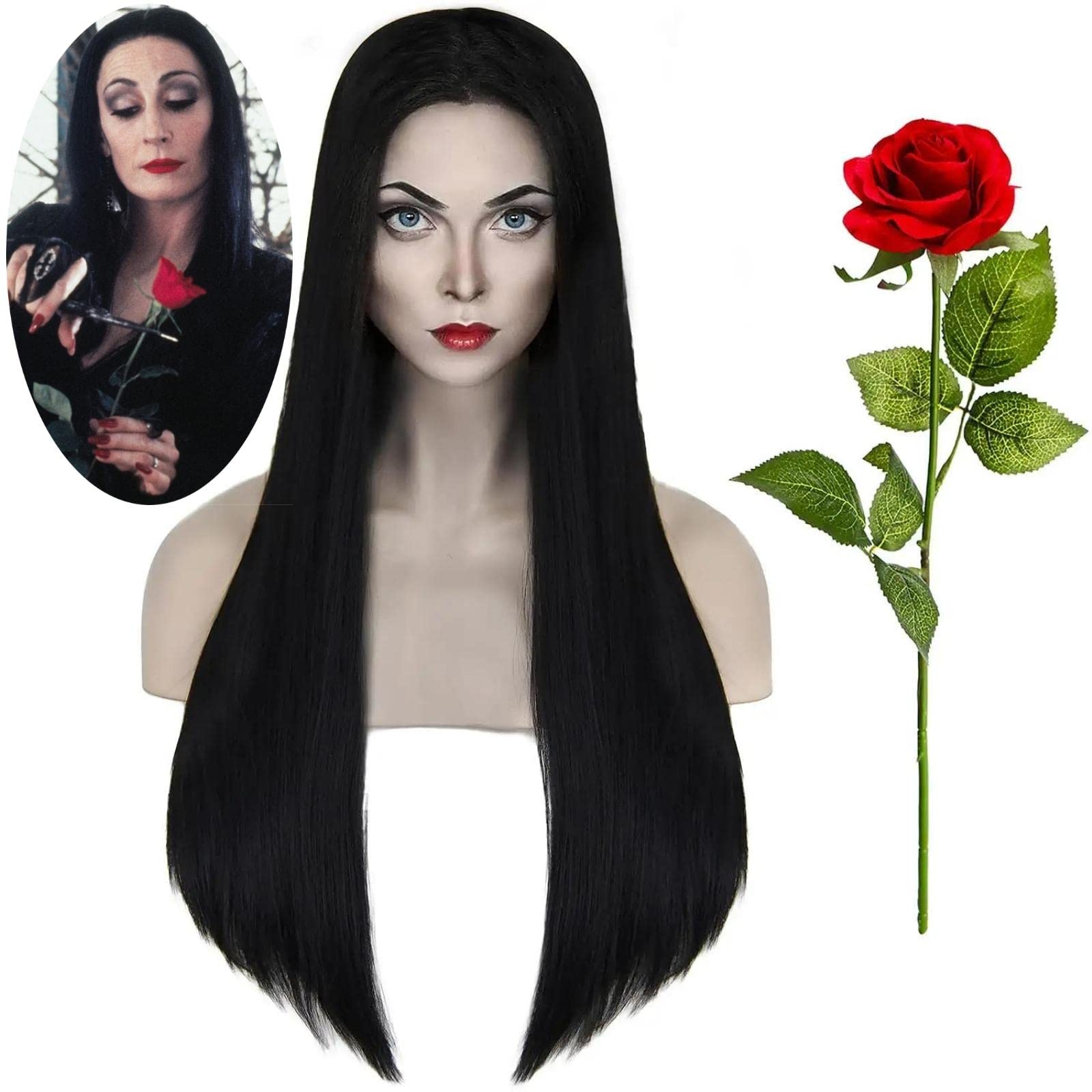 Morticia Addams Hair