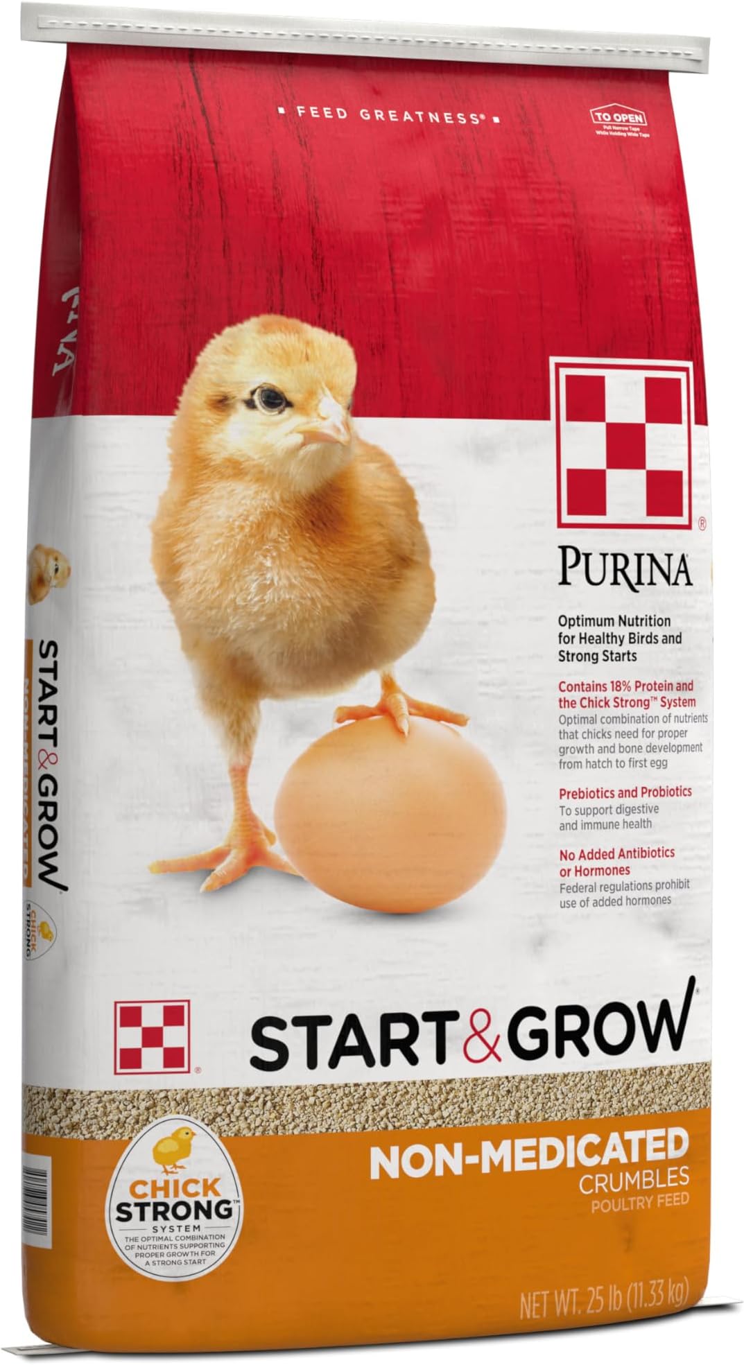 Amazon.com : Purina Start and Grow | Non-Medicated Chick Feed Crumbles ...