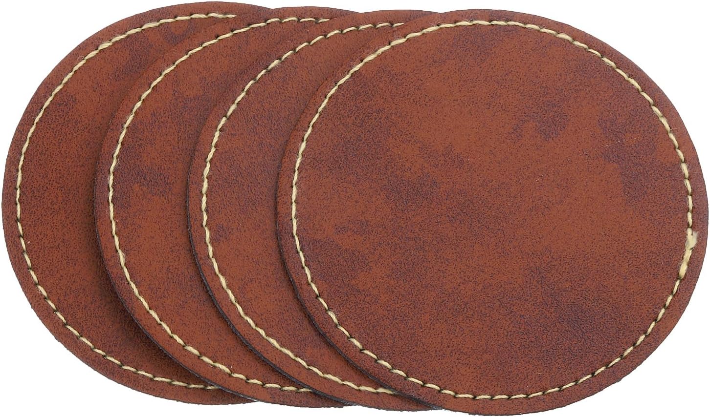 Amazon.com: PATIKIL 2.56" Diameter PU Leather Hat Patches with Adhesive ...