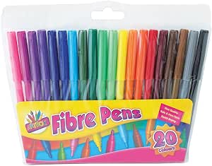 Amazon.com: Tallon Fibre Tip Pen - Assorted (Pack of 20) : Arts, Crafts ...