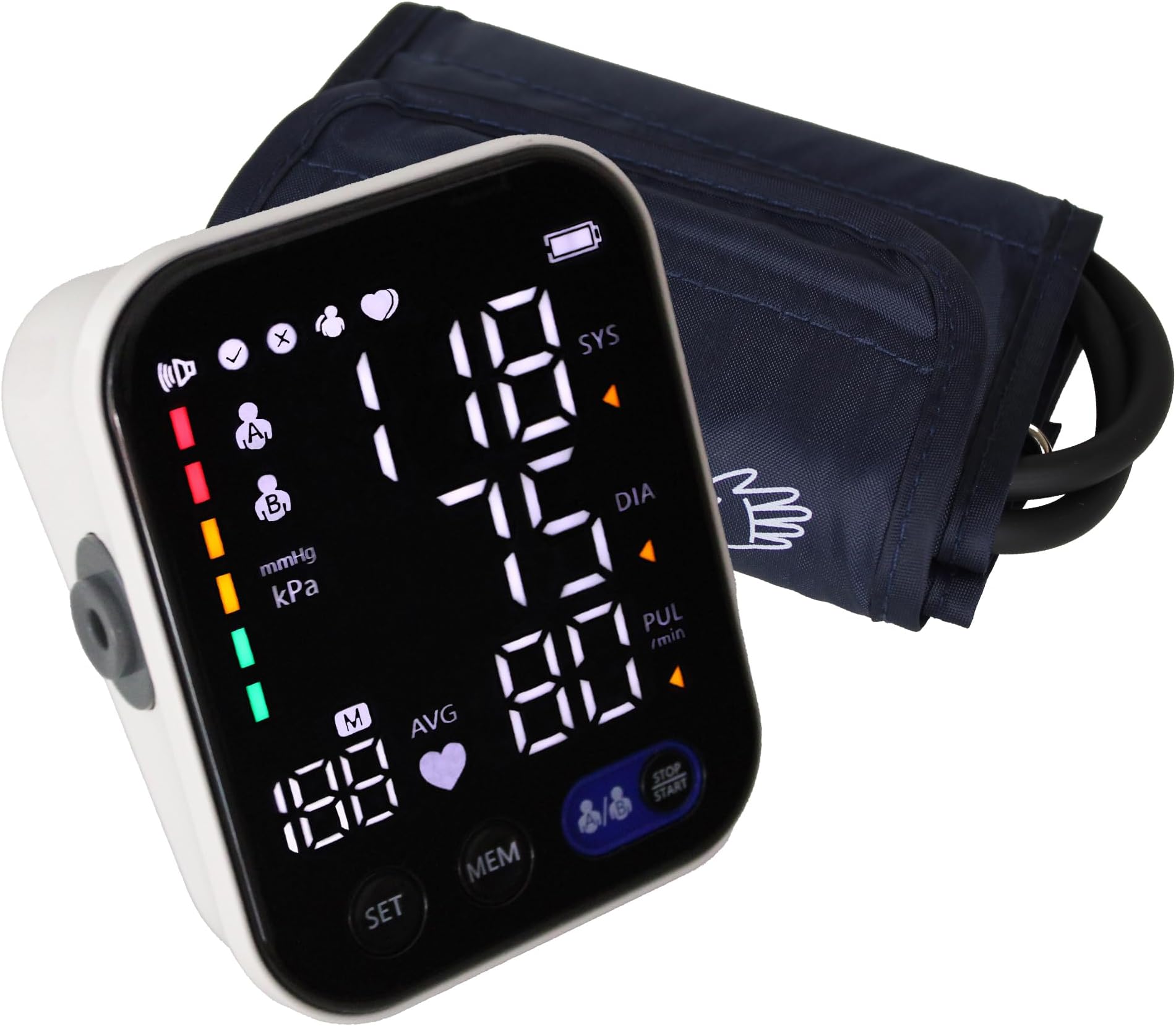 Amazon.com: Blood Pressure Monitor for Home Use, Digital Upper Arm BP ...