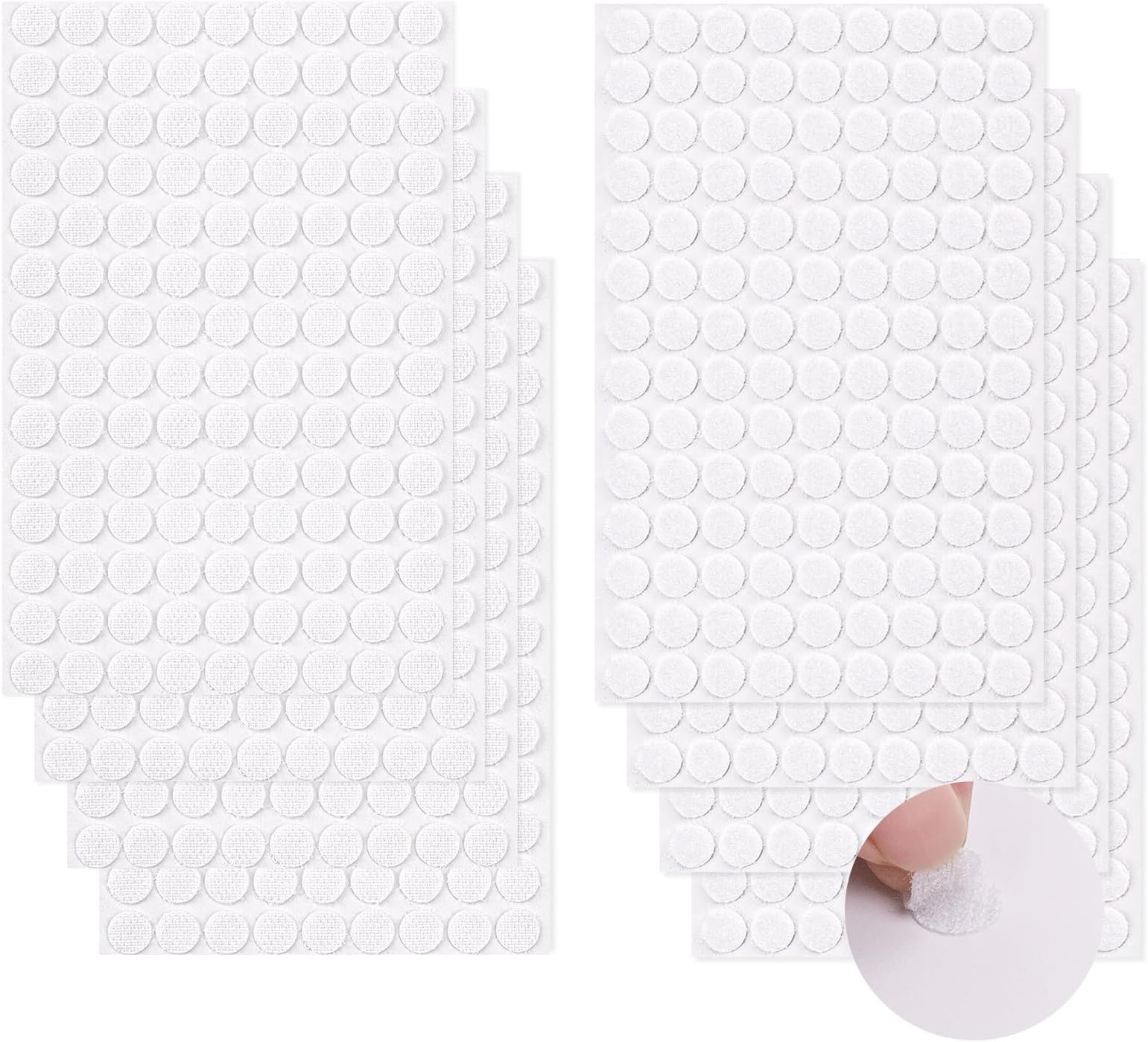 Amazon.com: SUBANG 1500 Pieces Self Adhesive Dots 0.79 inch Sticky Back Coins Hook & Loop Self ...