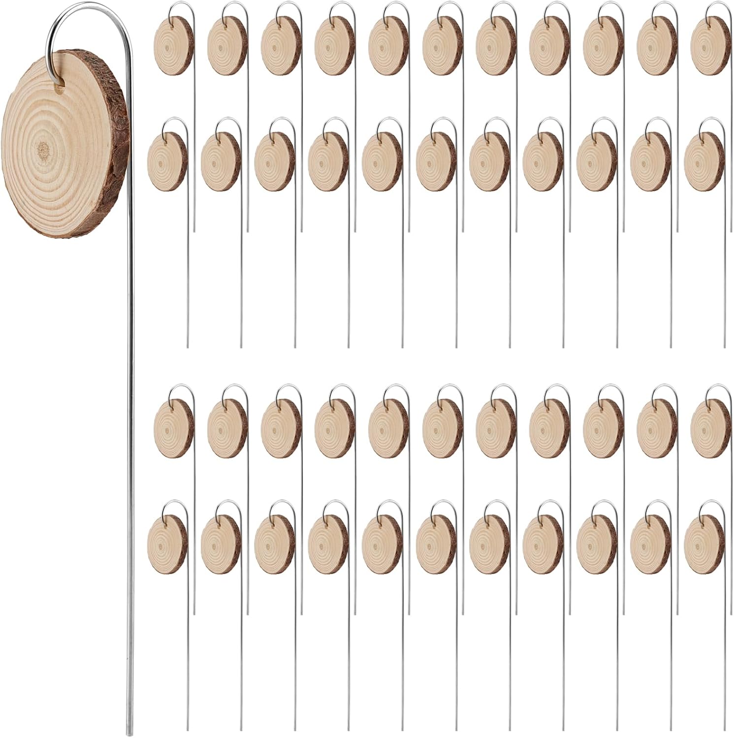 Amazon.com: HAKZEON 45 PCS Wooden Plant Labels, Garden Markers with ...