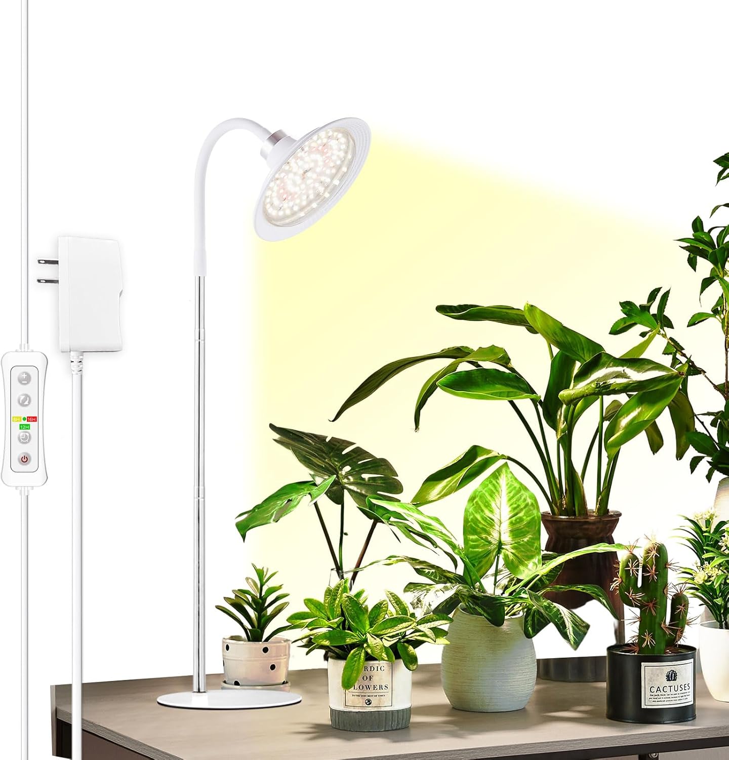 Amazon.com : yadoker Desk LED Plant Light, Full Spectrum Grow Light for ...