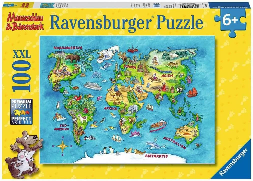 Amazon.com: Ravensburger World Trip Jigsaw Puzzle (100 Piece) : Toys ...
