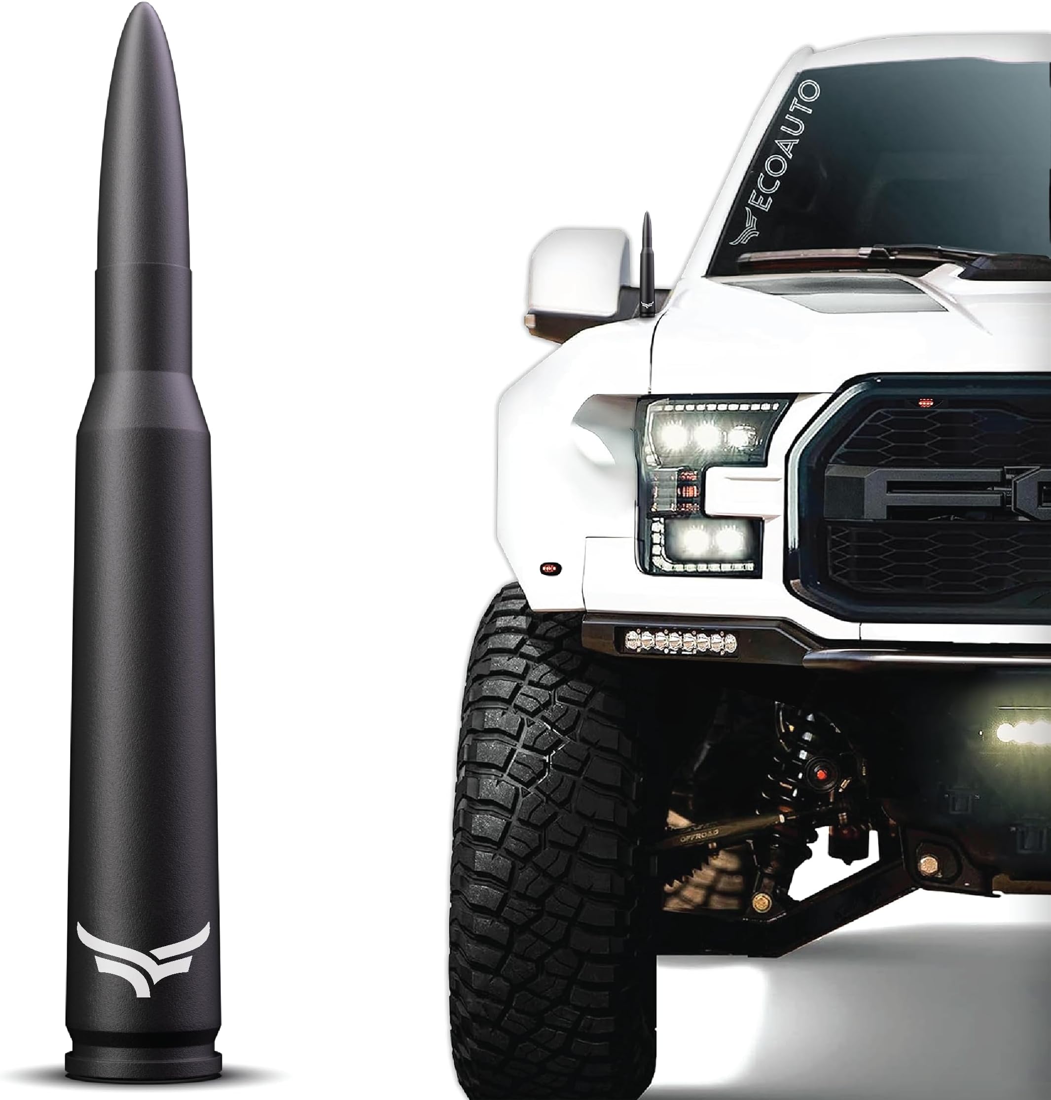 EcoAuto Bullet Antenna Replacement for Dodge Ram & Ford F150 F250 F350 ...