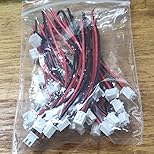 Amazon.com: 20 Sets Mini Micro JST-XH 2.54mm Pitch 2 Pin Male Connector with 10cm Silicone Wire ...