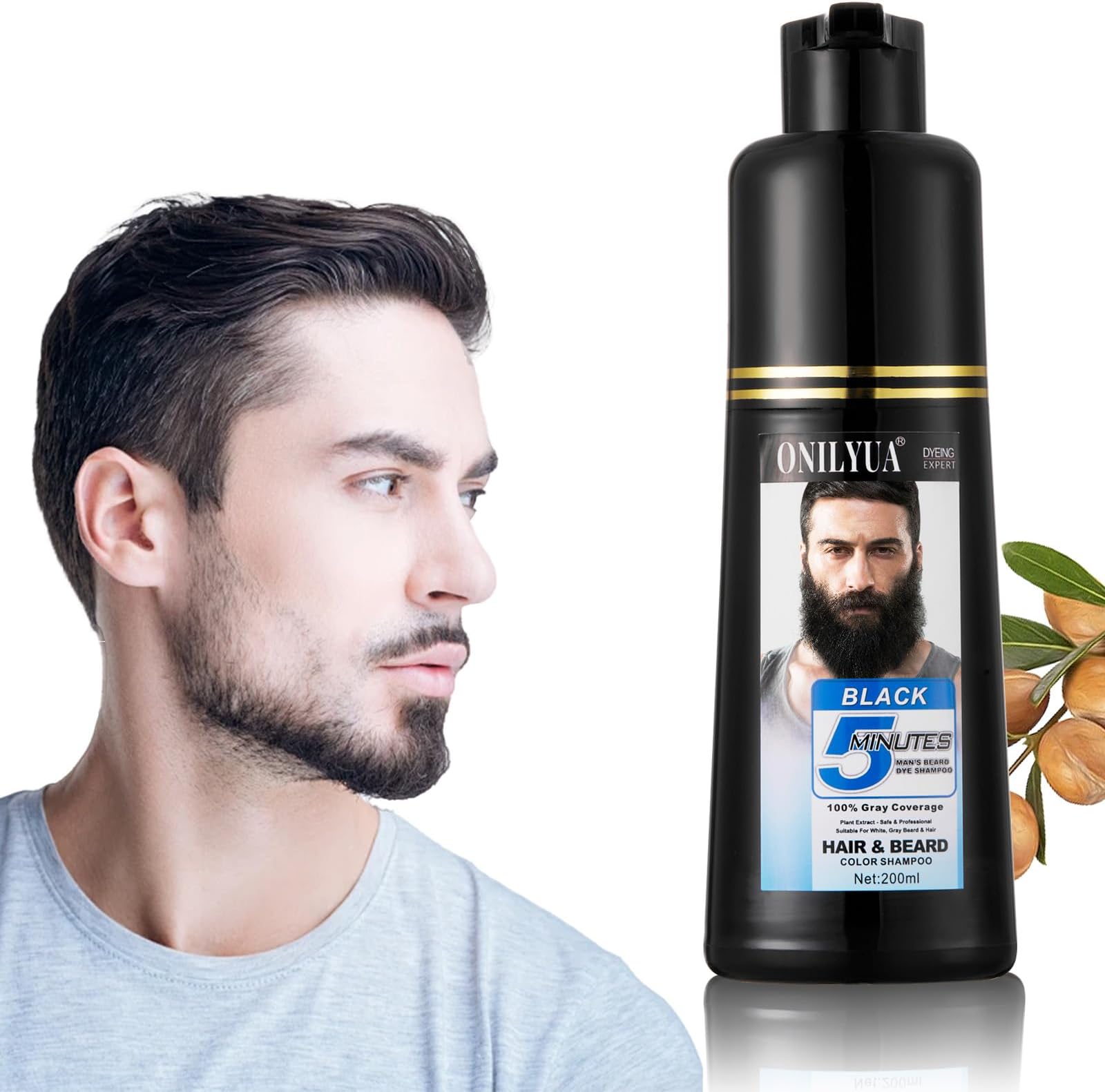 Amazon.com : Cremo No Mix No Mess Hair and Beard Color, Light Brown, 2. ...