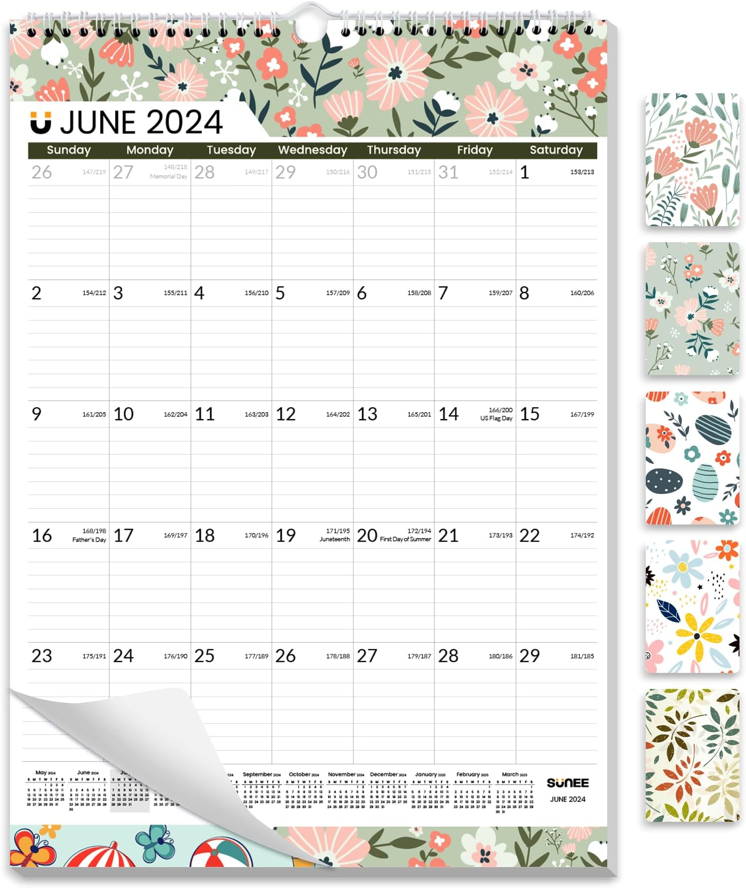 Amazon.com: AT-A-GLANCE 2024 Wall Calendar, 15-1/2" x 22-3/4", Large, Spiral Bound, Monthly ...