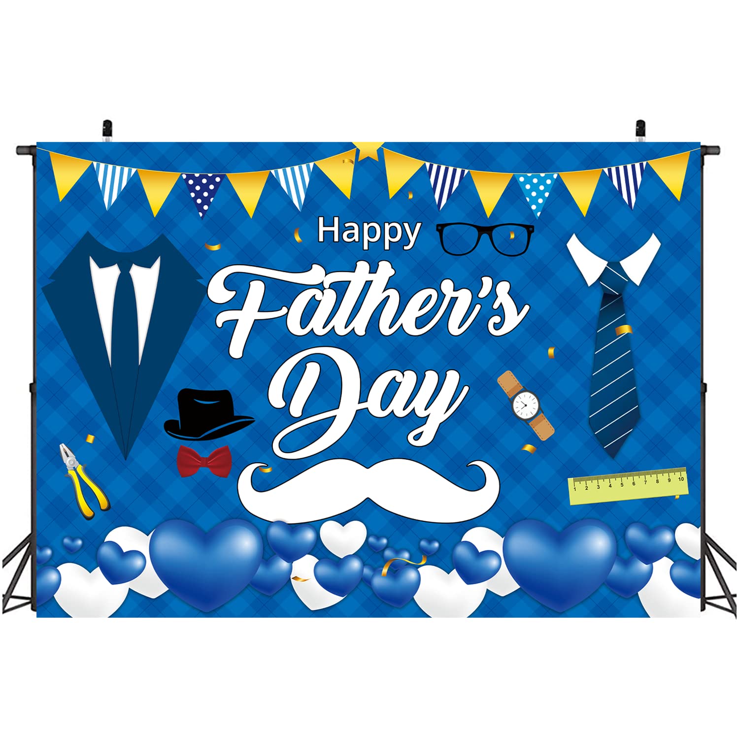 Snapklik.com : 7x5 Ft Happy Fathers Day Backdrop Fathers Day Banner ...