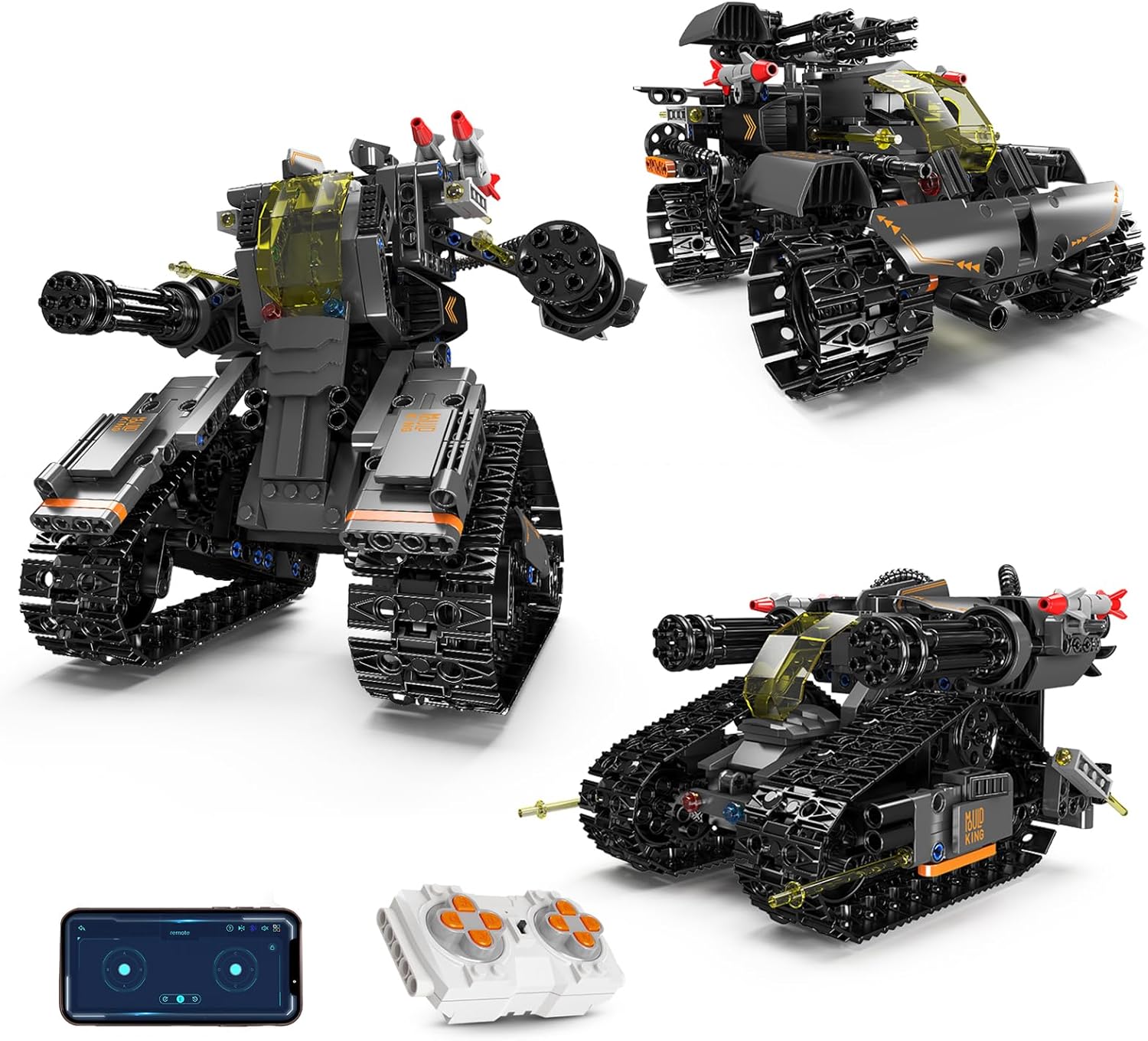 Amazon.com: STEM Robot Toys Remote Control Car Building Kit. 3-In-1 ...