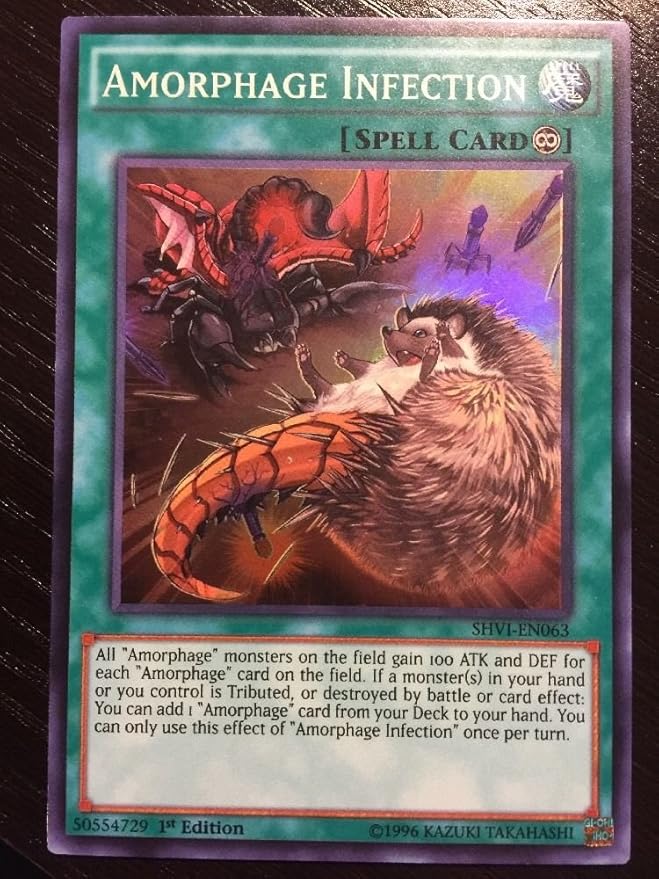 Amazon.com: Yu-Gi-Oh! - Amorphage Infection SHVI-EN063 Super Rare 1st ...