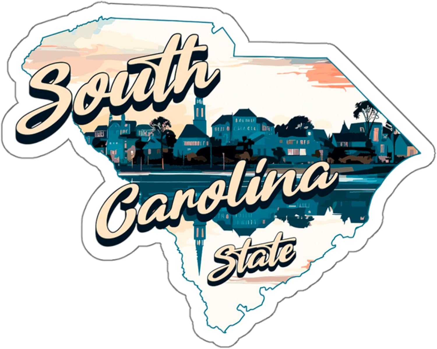 Amazon.com: No Thorns Media South Carolina State Travel Sticker ...