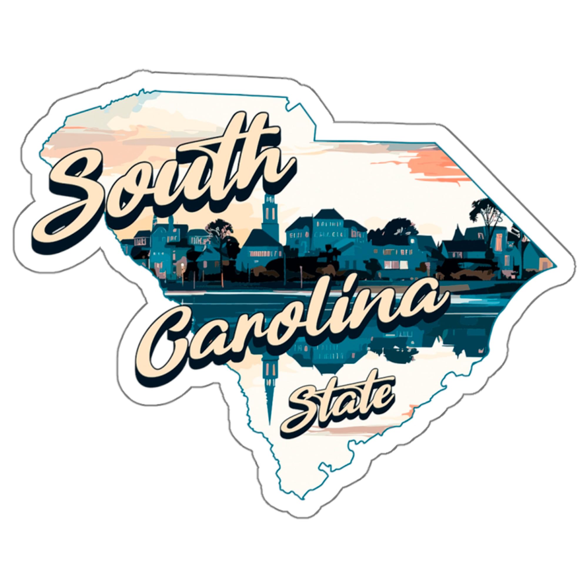Amazon.com: No Thorns Media South Carolina State Travel Sticker ...
