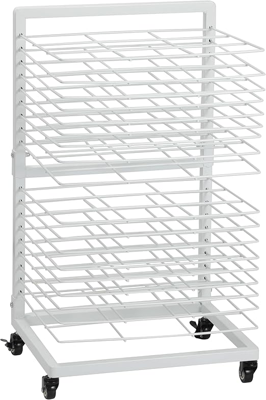 Amazon.com: OFFICEROO Art Drying Rack for Classroom - 18 Removable ...
