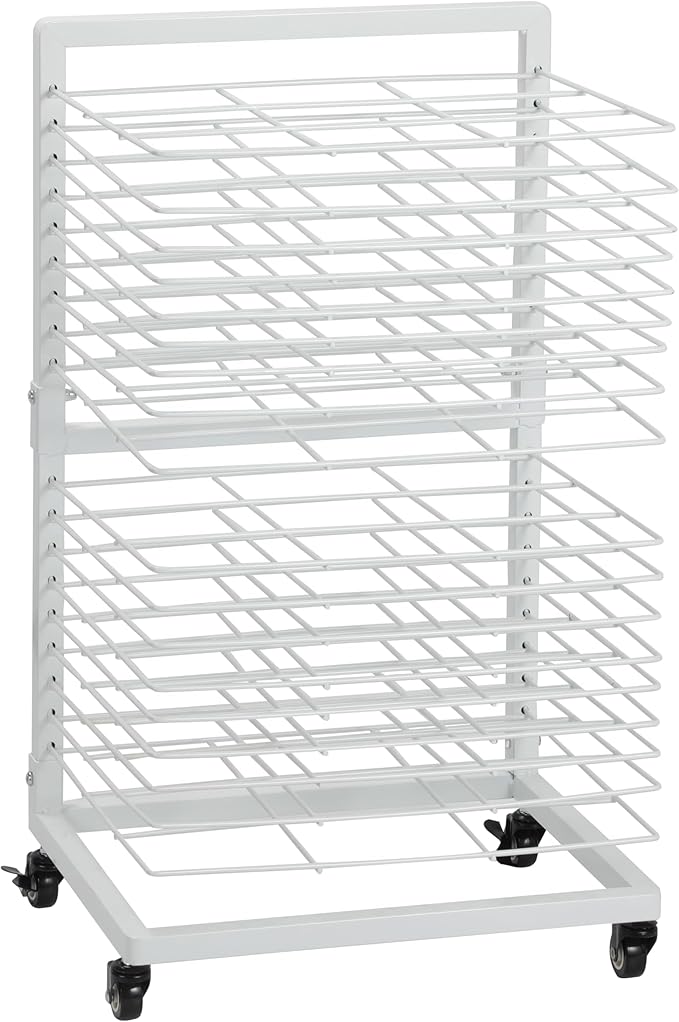 Amazon.com: OFFICEROO Art Drying Rack for Classroom - 18 Removable ...