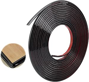 5M Black 3D Wall Edging Strip, Self Adhesive Peel and Stick Trim Tile ...