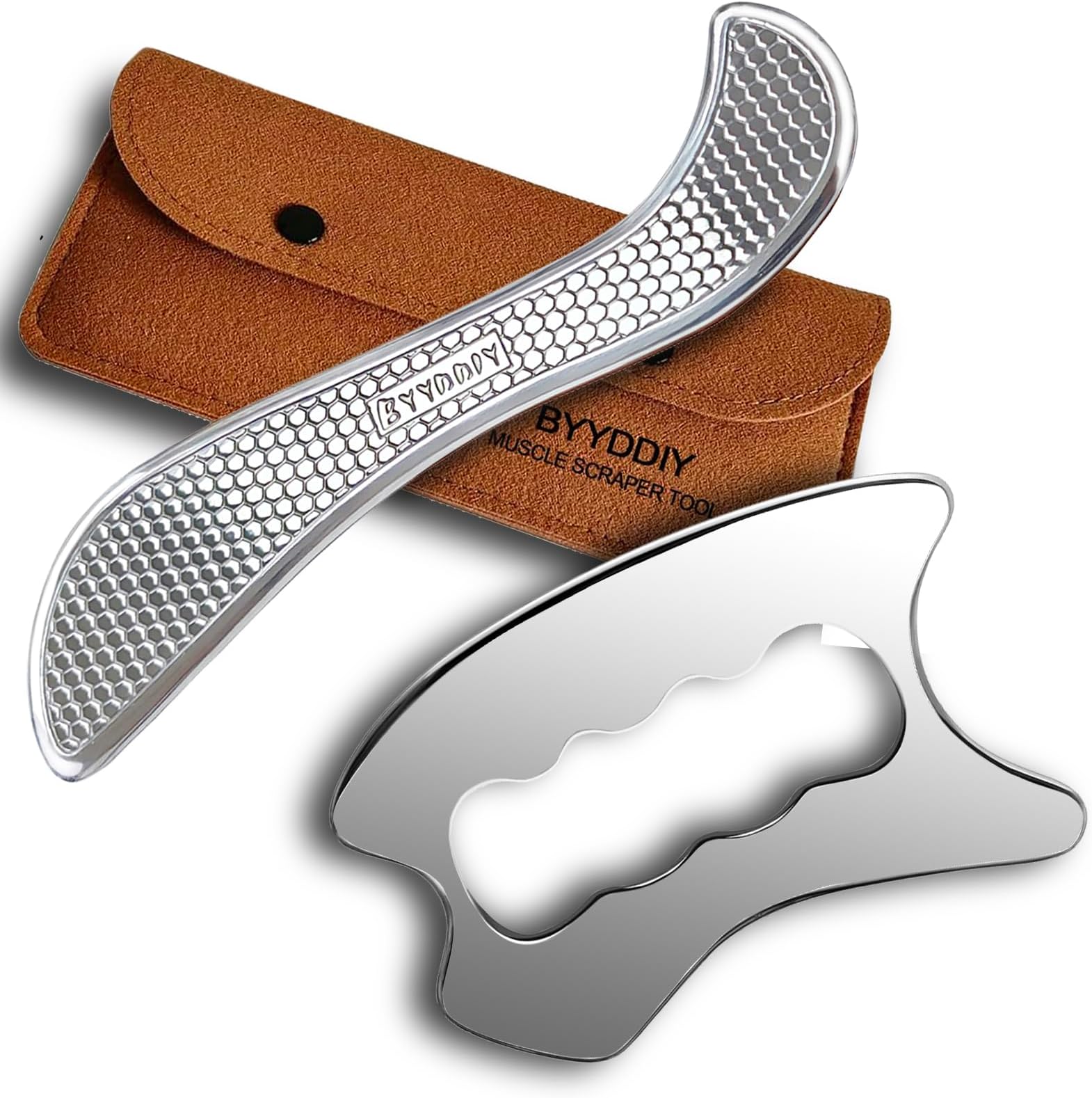 Amazon.com: BYYDDIY Stainless Steel Muscle Scraper Tools Set,Scraping ...