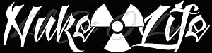 Amazon.com: Nuke Life Vinyl Decal with Radiology Symbol Sticker Nuclear ...