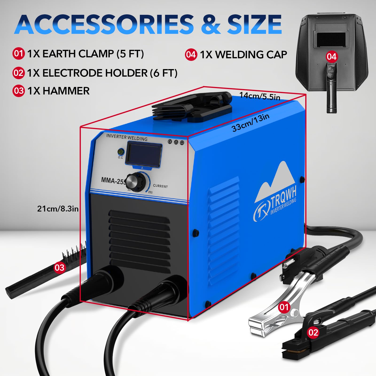 Snapklik.com : TRQWH 255A Welding Machine 110V/220V Stick Welder ARC ...