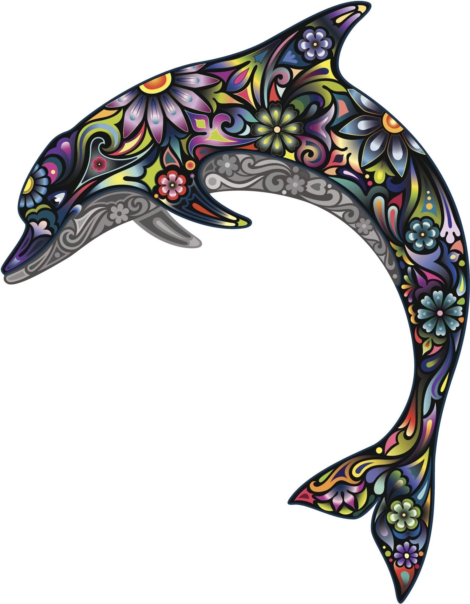Pink Dolphin Stickers