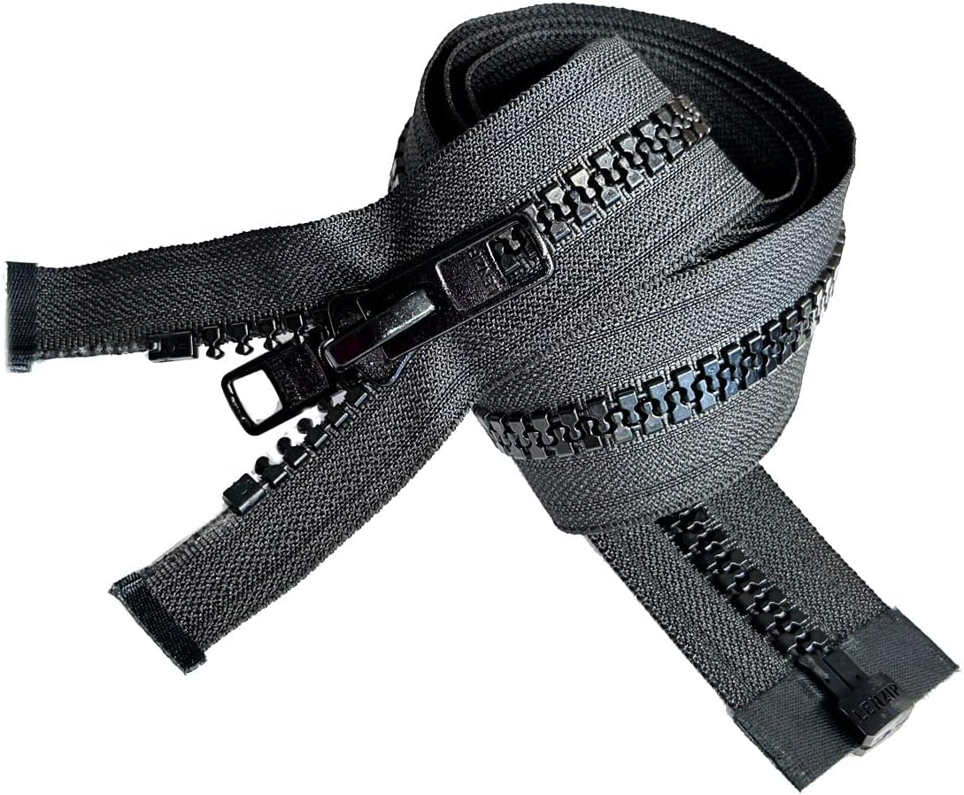 Amazon.com: Bimini Top #10 Black Marine Double Pull Lenzip Zipper ...