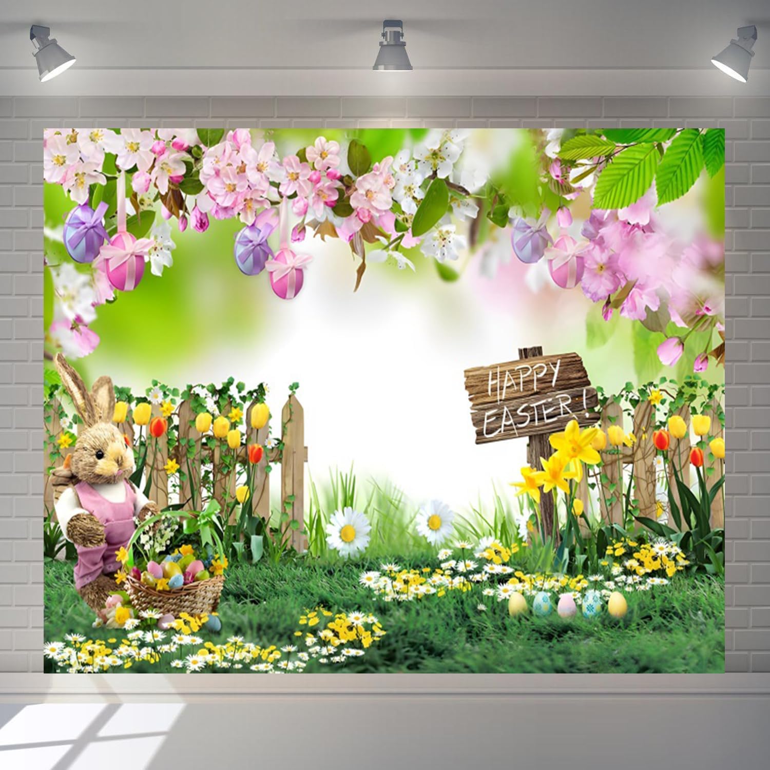 Amazon.com : LALAFELL Easter Backdrop 10x8ft, Green Vinyl, Premium ...