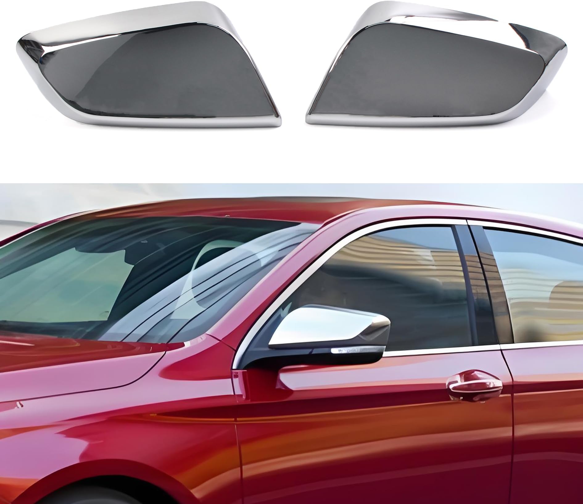 Amazon.com: AUCERAMIC Chrome Side Mirror Cover Caps Fit for 2014-2020 ...