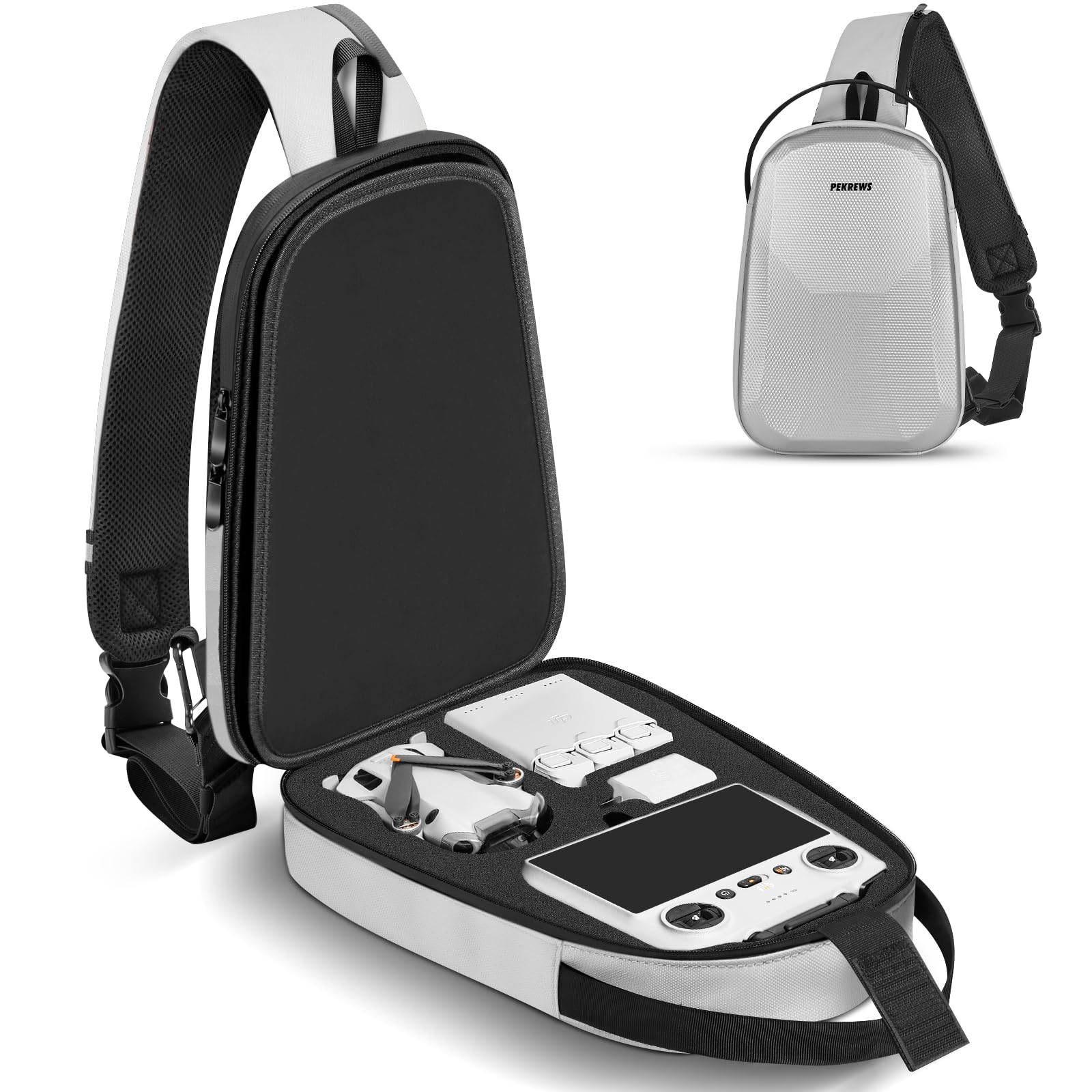 Amazon.com: PEKREWS Mini 4 Pro Case, Waterproof Hard Carrying Case ...