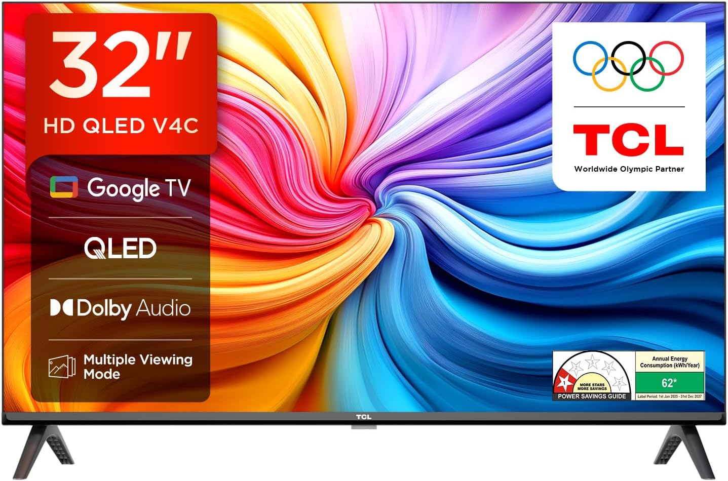 Hisense 80 cm (32 inches) E43N Series HD Ready Smart Google LED TV ...