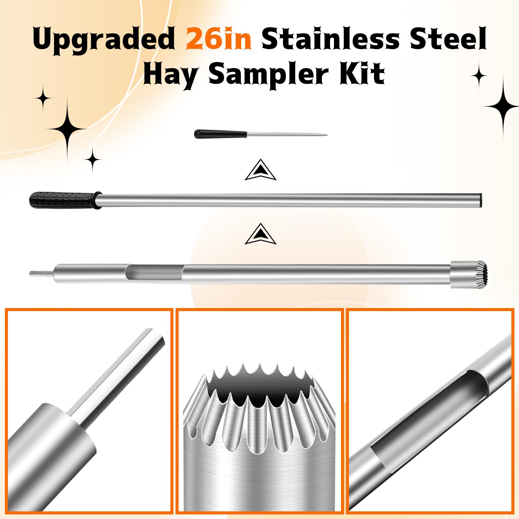 Snapklik.com : OEM Upgrade Upgraded Hay Probe Bale Sampler, 26in ...