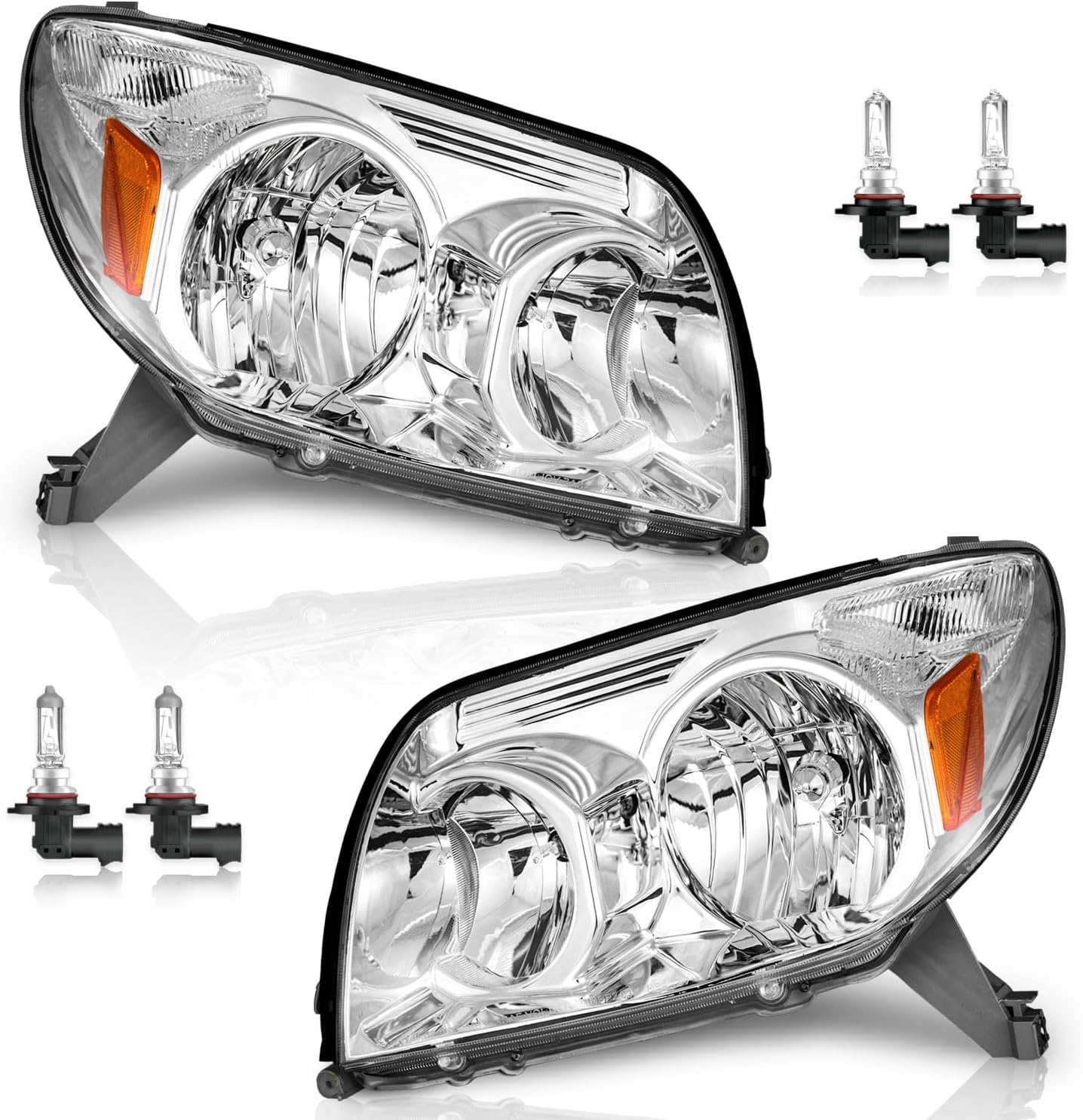 Amazon.com: WEELMOTO for 2003 2004 2005 Toyota 4Runner Headlight ...