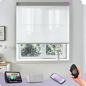 Amazon.com: Graywind Custom Smart Cellular Shades 15% Blackout Compatible with Alexa Google 5/8 ...