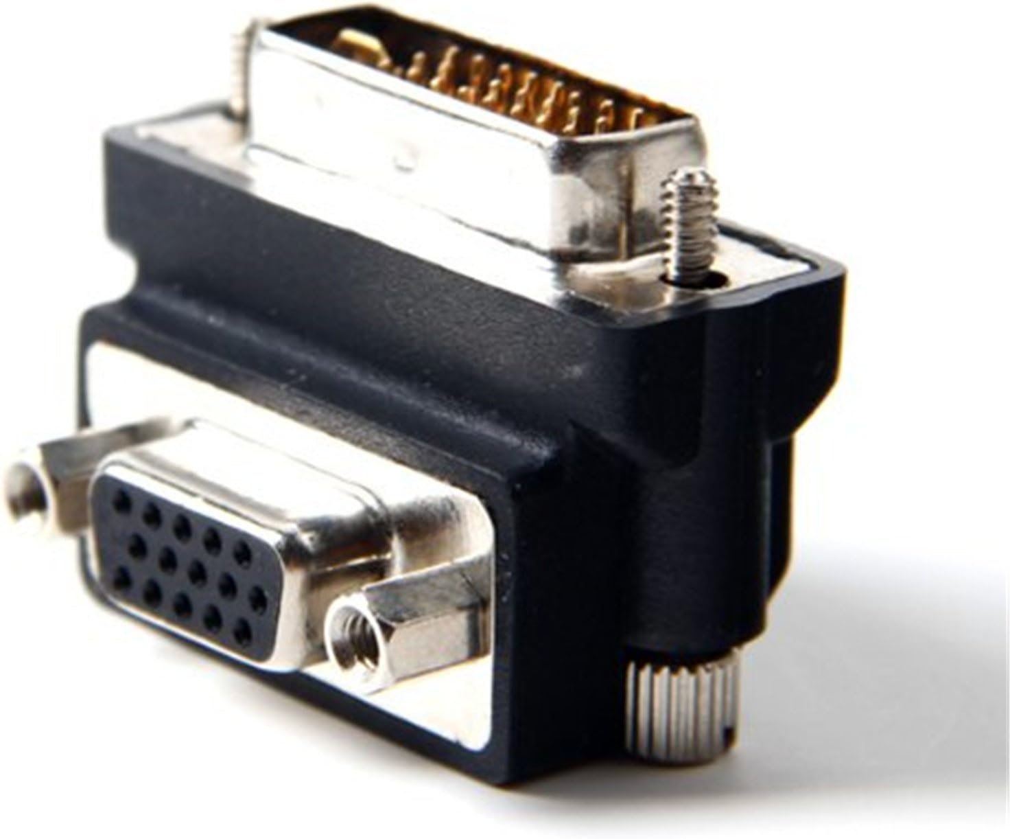 Amazon.co.jp: Allytech ( TM )角度付き90度VGA SVGAメスto DVI 24 + 5オスDVI - I to ...