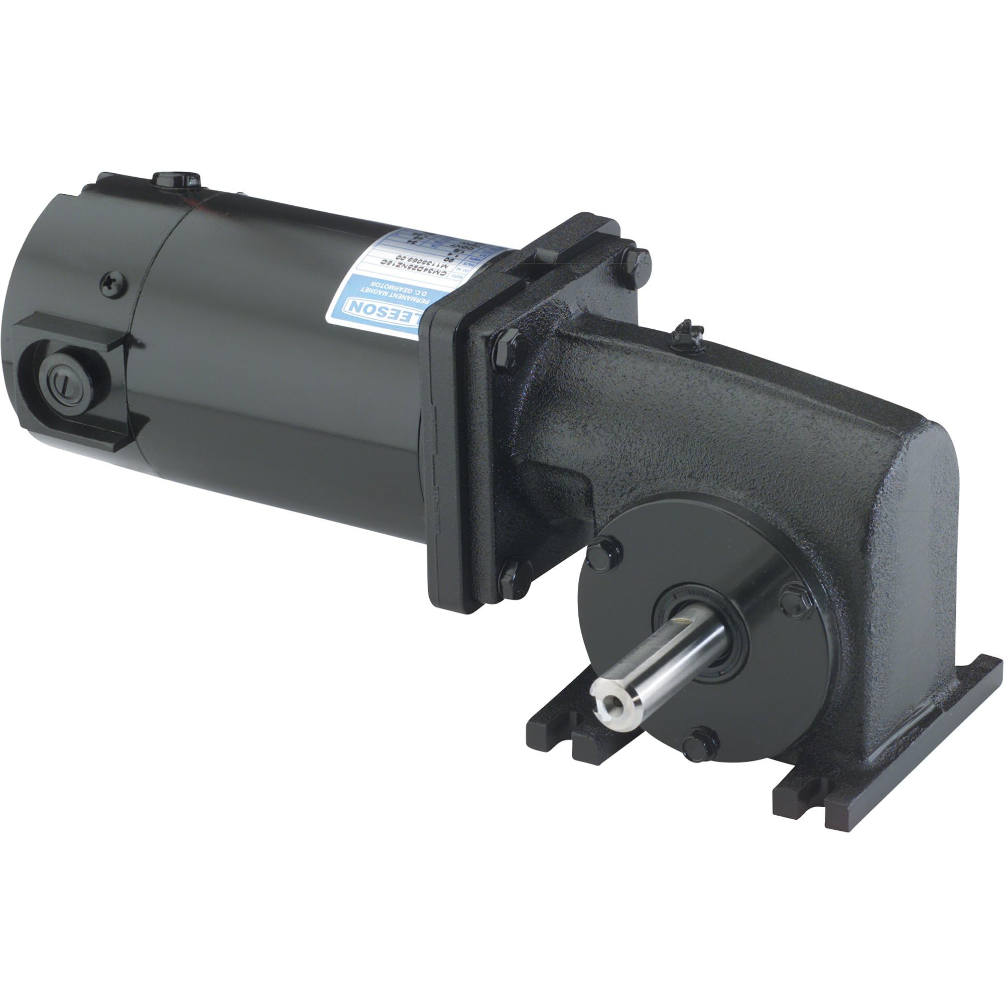 Leeson Right Angle 90 Volt DC Gear Electric Motor -1/4 HP, 62 RPM ...