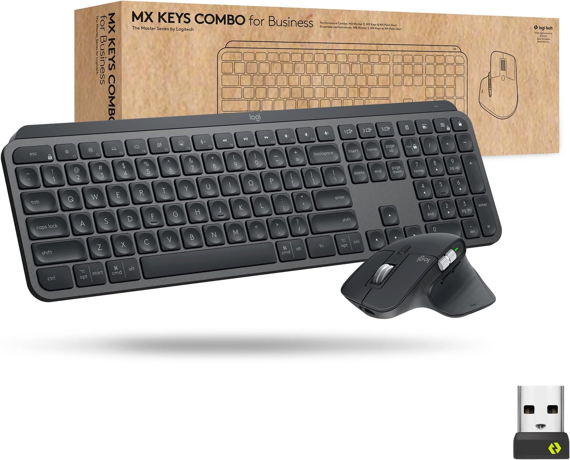 Amazon.com: Logitech MX Keys & MX Master 3 Mouse for Business Combo ...