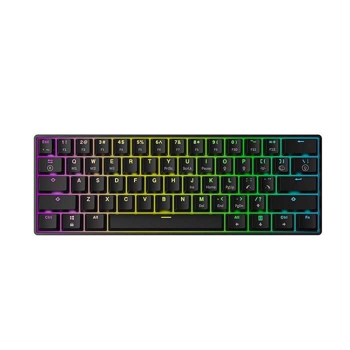 Buy Mizar MZ60 LUNA Hot Swappable Mechanical Gaming Keyboard - 61 Keys ...