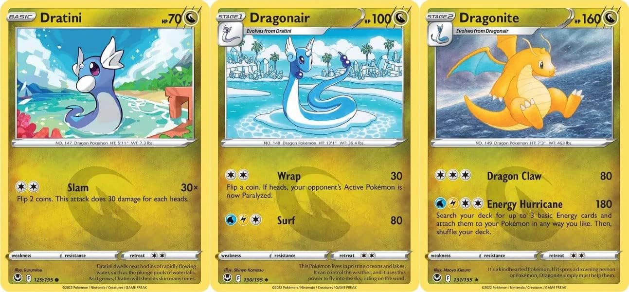 Amazon.com: Dragonite 131/195- Silver Tempest - Pokemon Evolution Card ...