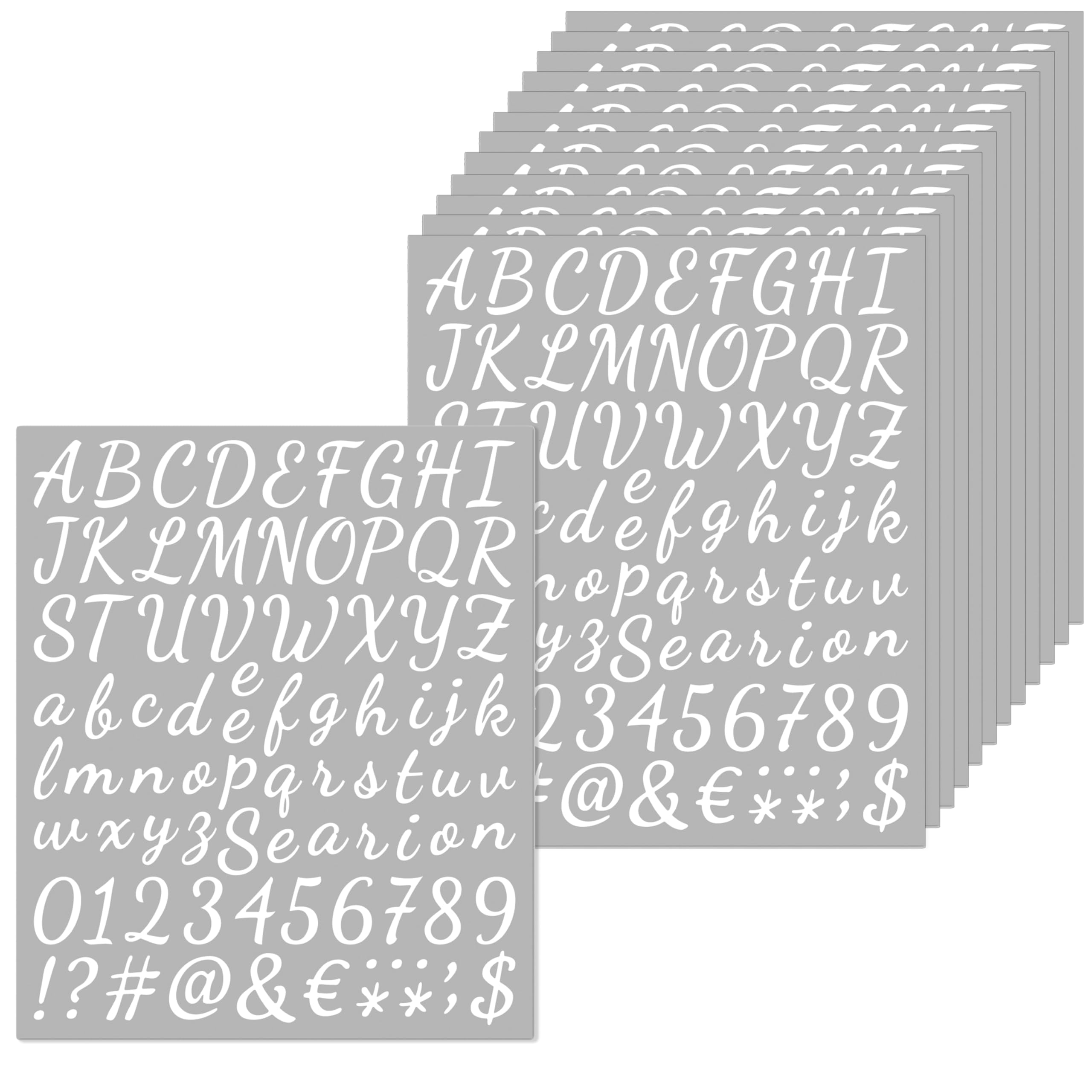 Amazon.com: AVERZELLA 2106 PCS 26-Sheet 1 Inch Vinyl Letter Stickers ...
