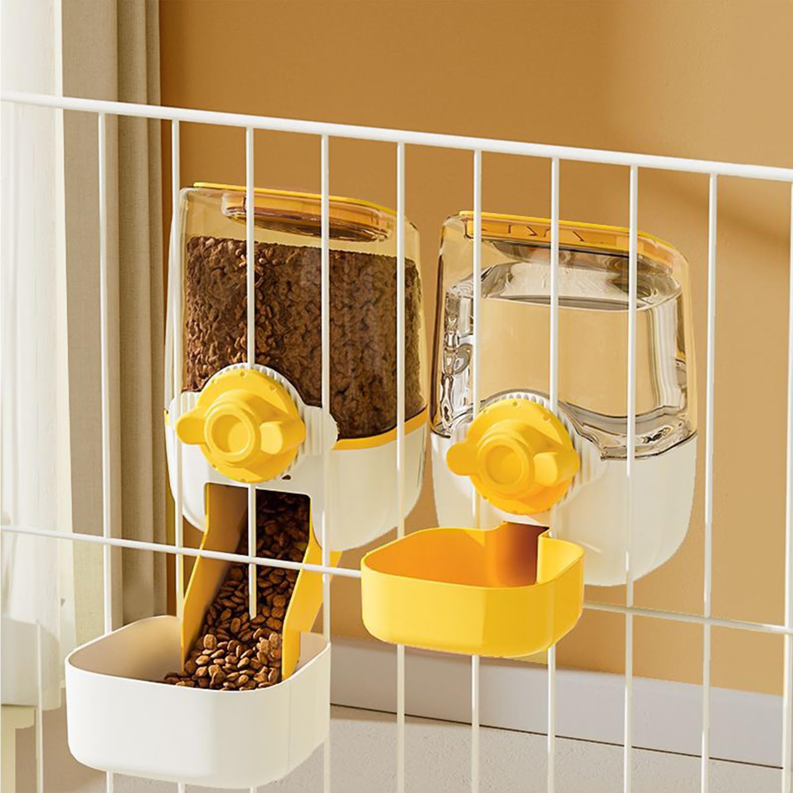 Amazon.com : BNOSDM Gravity Bunny Feeder Waterer Set for Cages 37oz ...